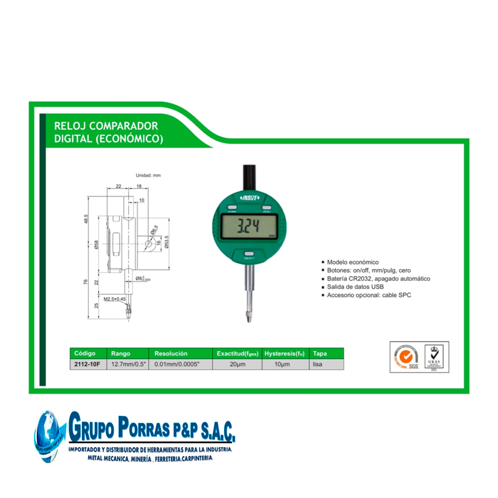 Comparador Digital INSIZE